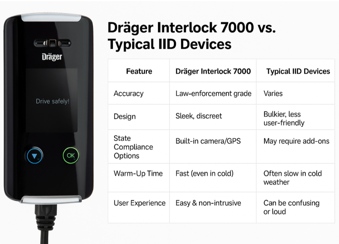 Draeger Interlock 7000 vs Other Devices | RoadGuard Interlock
